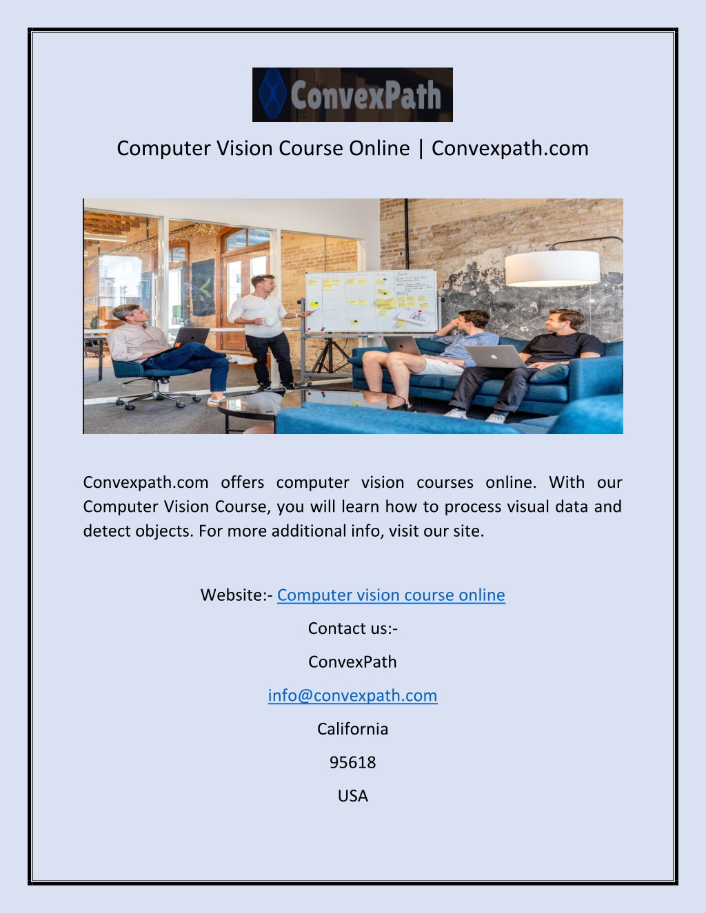 PPT - Computer Vision Course Online Convexpath PowerPoint Presentation ...