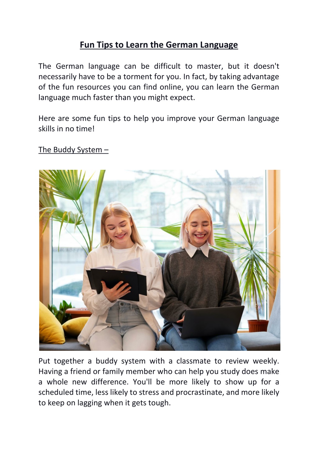 PPT - Fun Tips to Learn the German Language PowerPoint Presentation ...