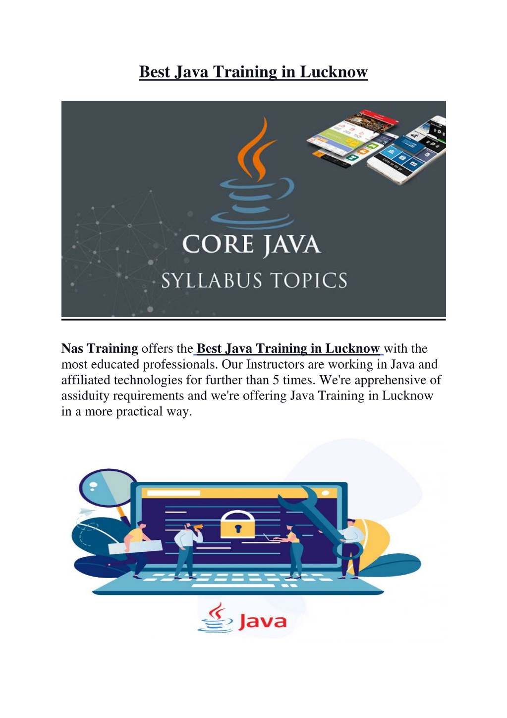 PPT - Best Java Training in Lucknow PowerPoint Presentation, free ...