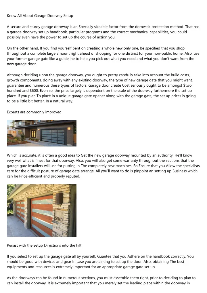 PPT - The Ultimate Glossary of Terms About www.dlouhygaragedoorrepair ...
