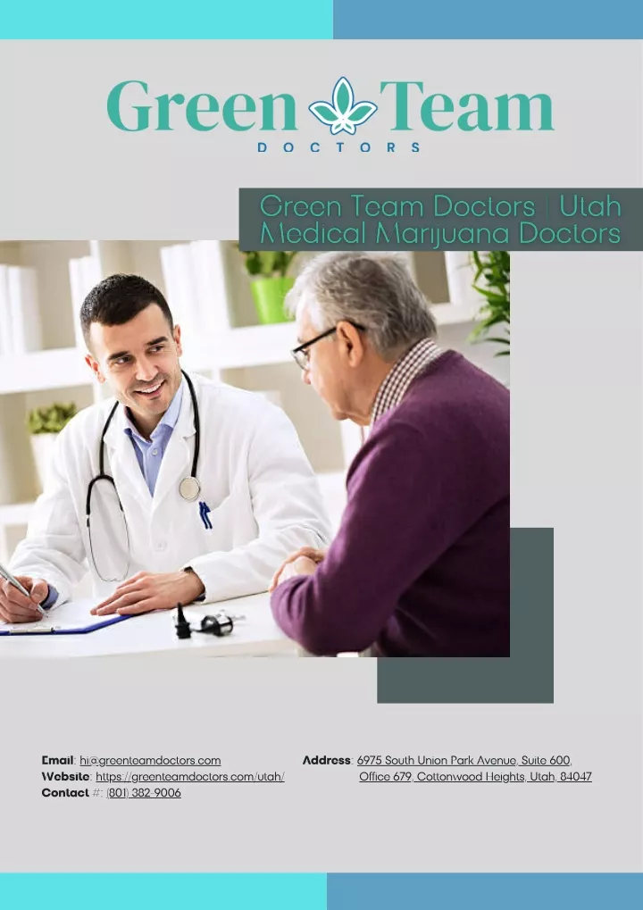 PPT - Green Team Doctors | Utah Medical Marijuana Doctors PowerPoint ...
