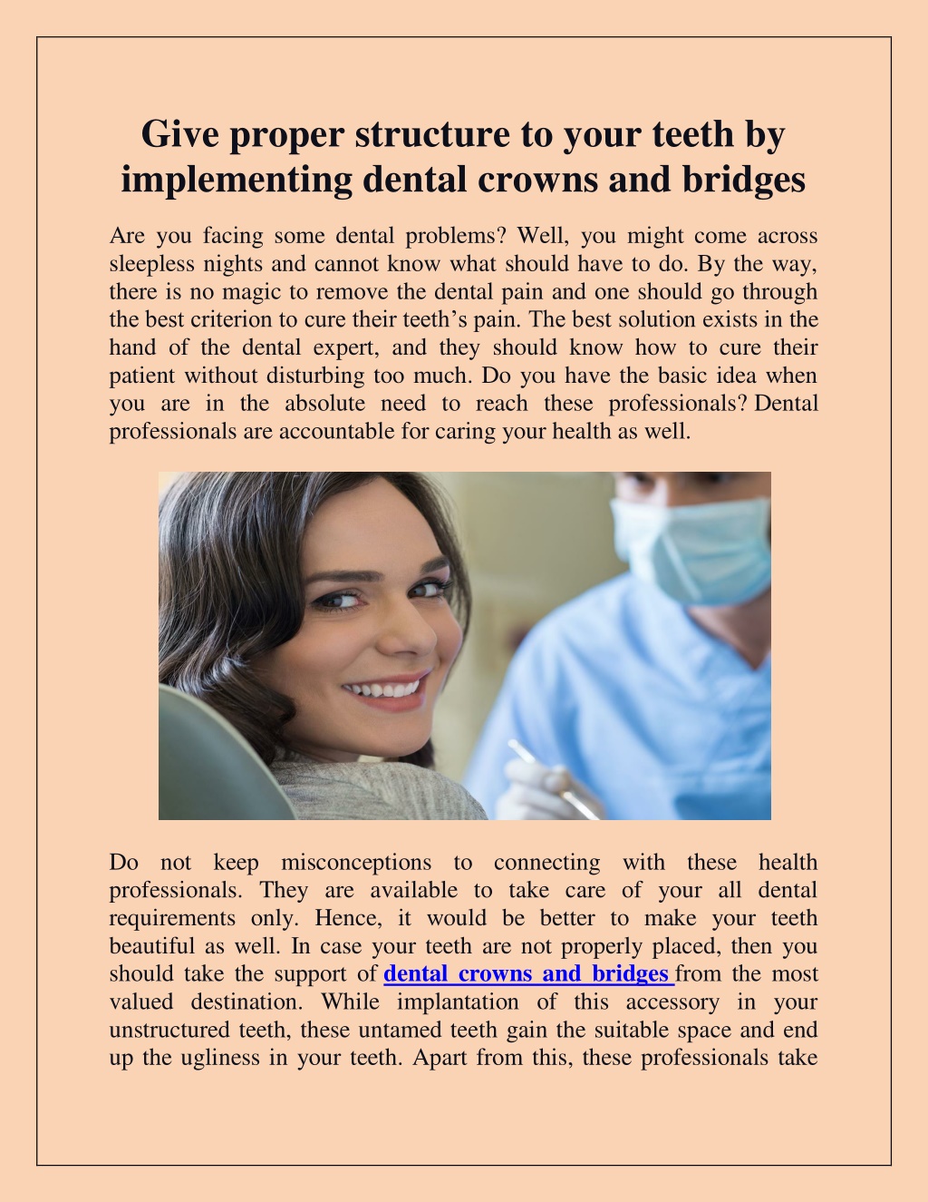 PPT - Give proper structure to your teeth by implementing dental crowns ...