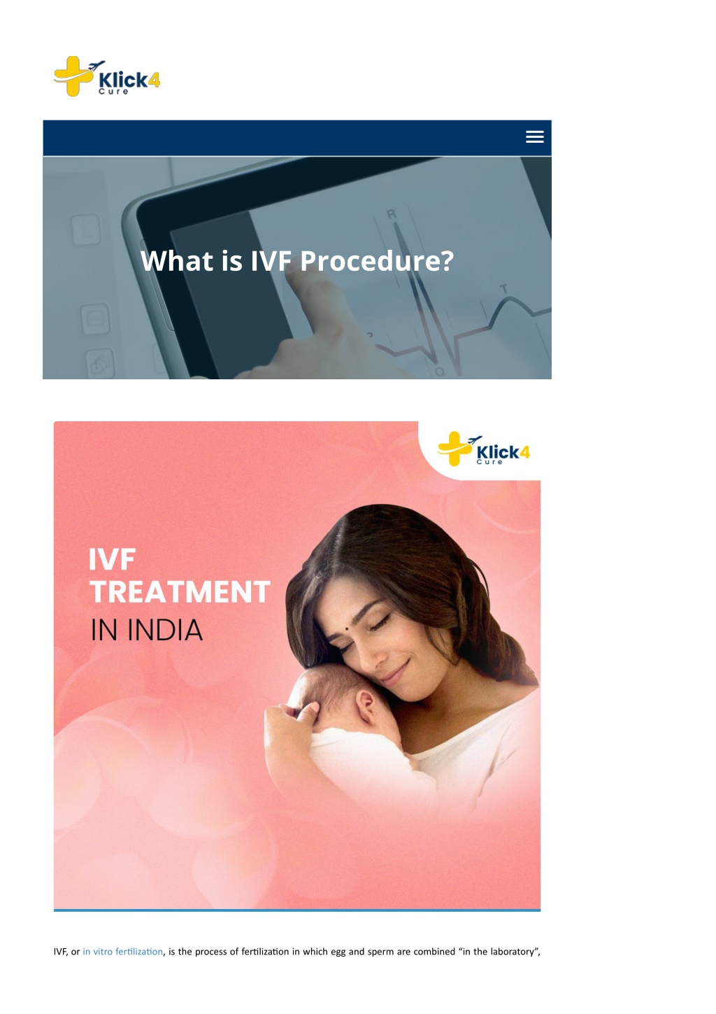 PPT - klick4cure-com-what-is-IVF-Procedure- PowerPoint Presentation ...