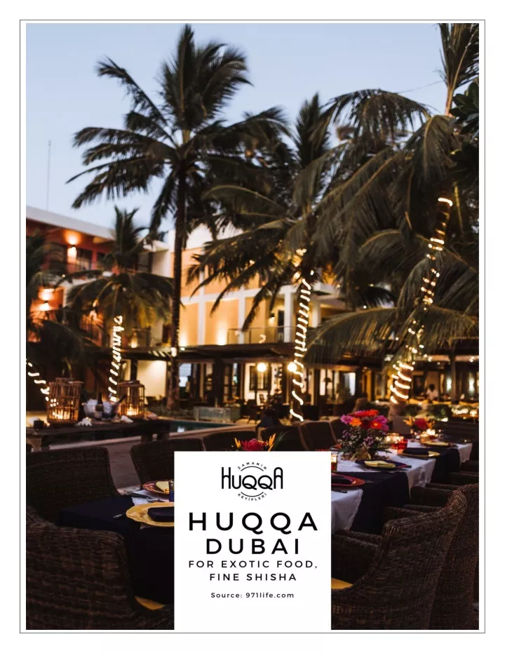 PPT - Visit Huqqa dubai for exotic food, fine shisha, and great views ...