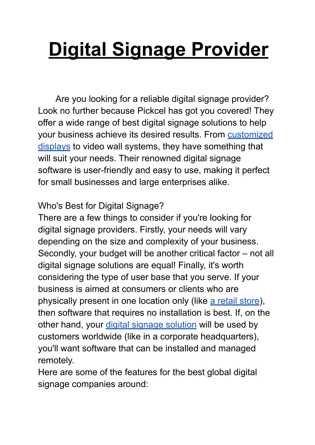 PPT - Digital Signage Provider PowerPoint Presentation, free download ...