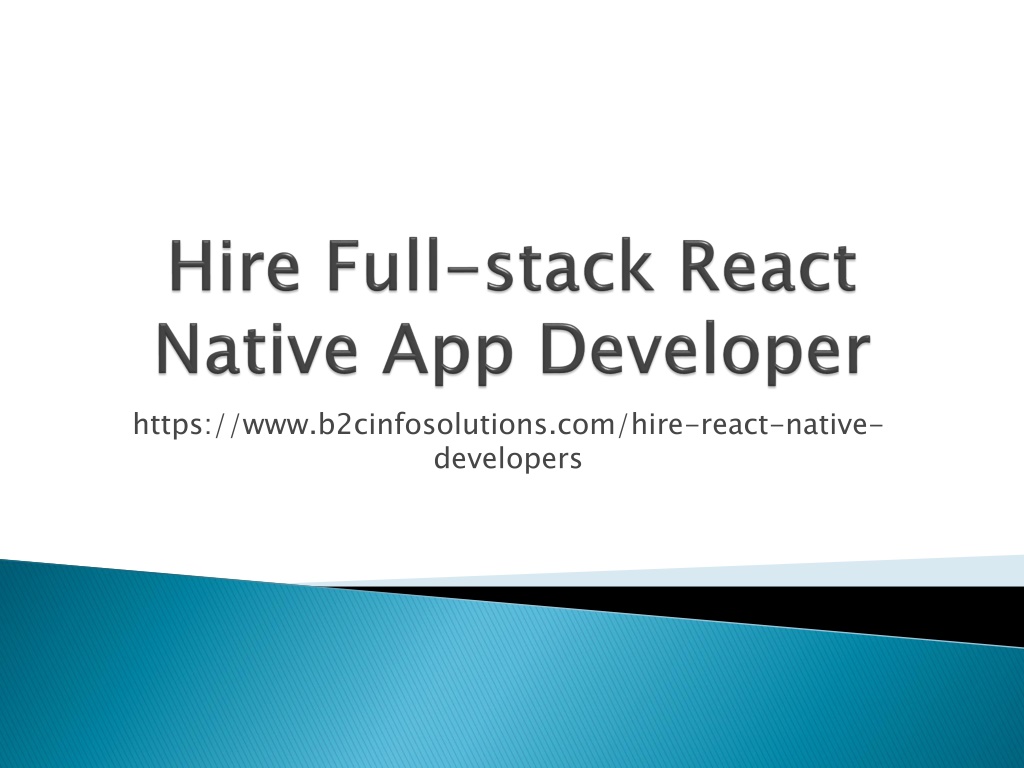 PPT - Hire Full-stack React Native App Developer PowerPoint ...