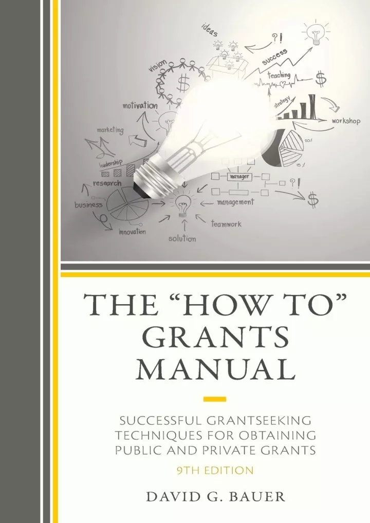 PPT - DOWNLOAD The How To Grants Manual Successful Grantseeking ...