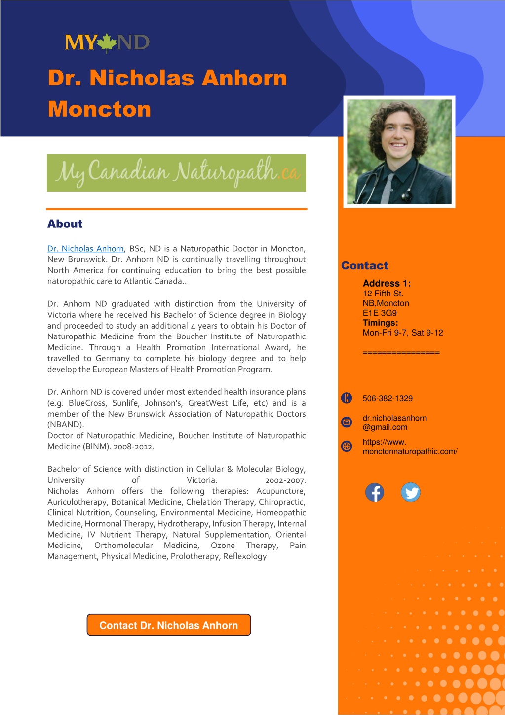 PPT - Dr. Nicholas Anhorn-Moncton PowerPoint Presentation, free ...