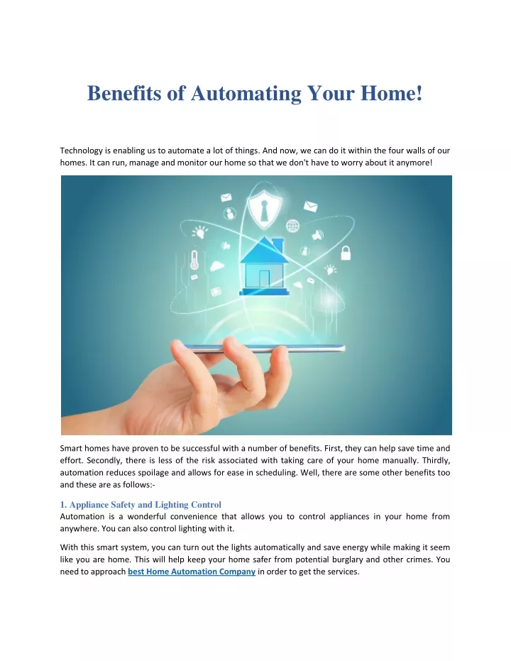 PPT - Benefits Of Automating Your Home PowerPoint Presentation, free ... PPT - Benefits Of Automating Your Home PowerPoint Presentation, free ...