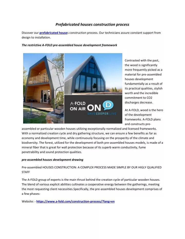 PPT - Prefabricated houses construction process PowerPoint Presentation ...