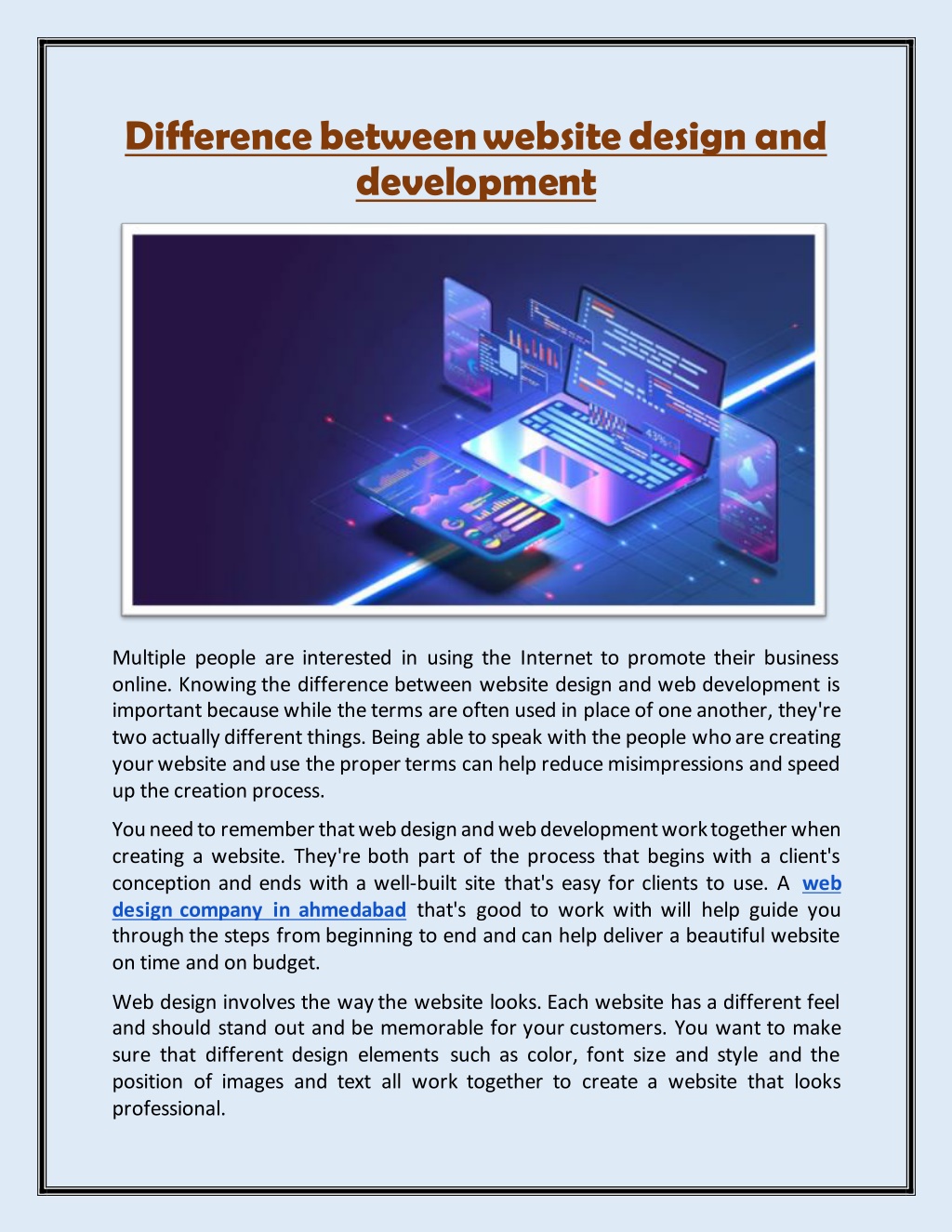 PPT - Difference between website design and development PowerPoint ...