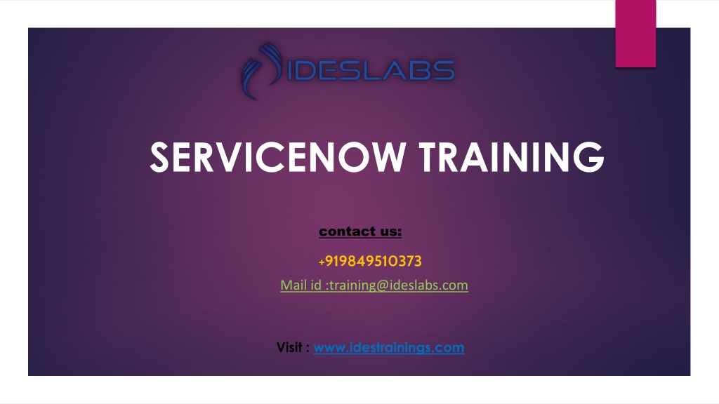 PPT - ServiceNow Training PowerPoint Presentation, free download - ID ...