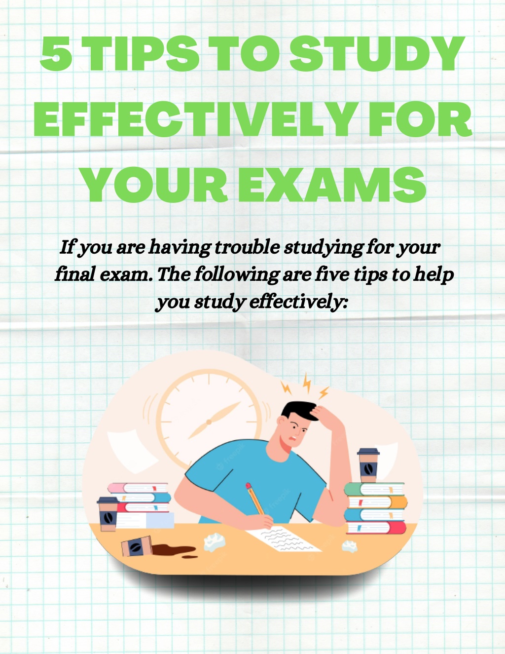PPT - 5 tips to study effectively for your exams PowerPoint ...