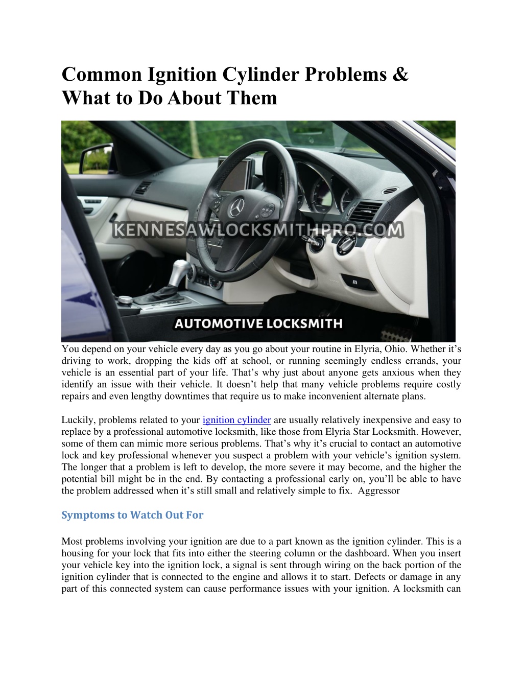 PPT - Common Ignition Cylinder Problems PowerPoint Presentation, free ...