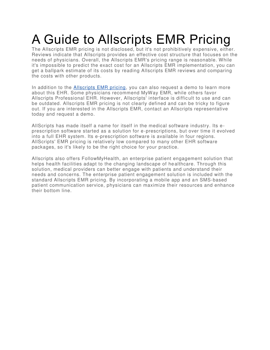 PPT - A Guide to Allscripts EMR Pricing PowerPoint Presentation, free ...