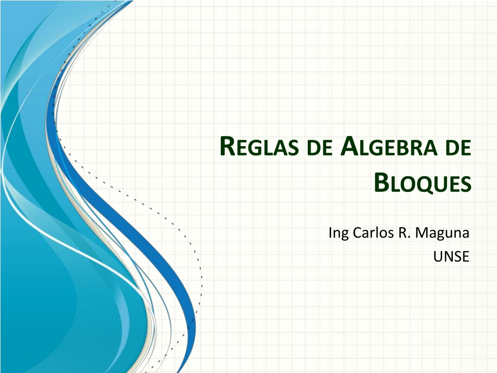 PPT - Reglas de Algebra de Bloques PowerPoint Presentation, free download - ID:11446364