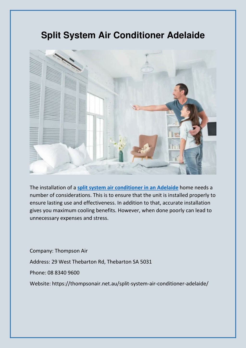PPT - Split System Air Conditioner Adelaide PowerPoint Presentation ...