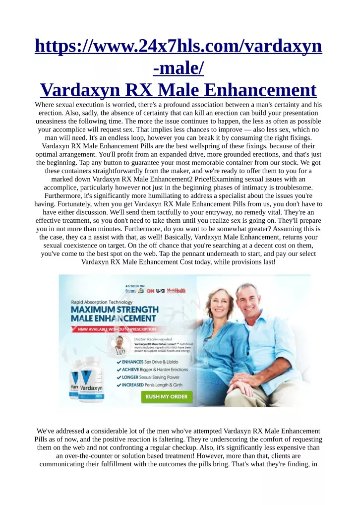 PPT - https://www.24x7hls.com/vardaxyn-male/ PowerPoint Presentation ...
