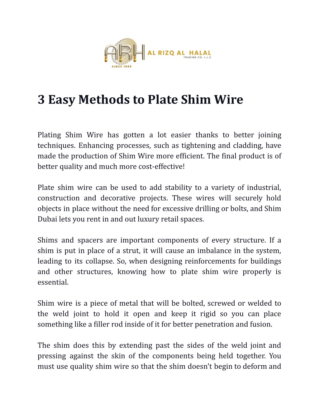 PPT - 3 Easy Methods to Plate Shim Wire PowerPoint Presentation, free ...
