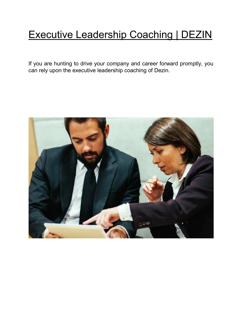 PPT - Executive Leadership Coaching | DEZIN PowerPoint Presentation, free download - ID:11461544