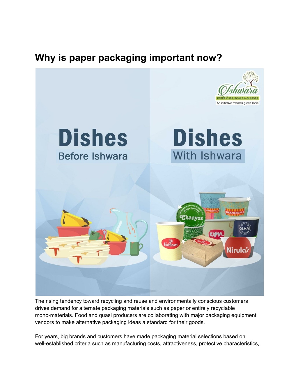 PPT - Why is paper packaging important now PowerPoint Presentation ...