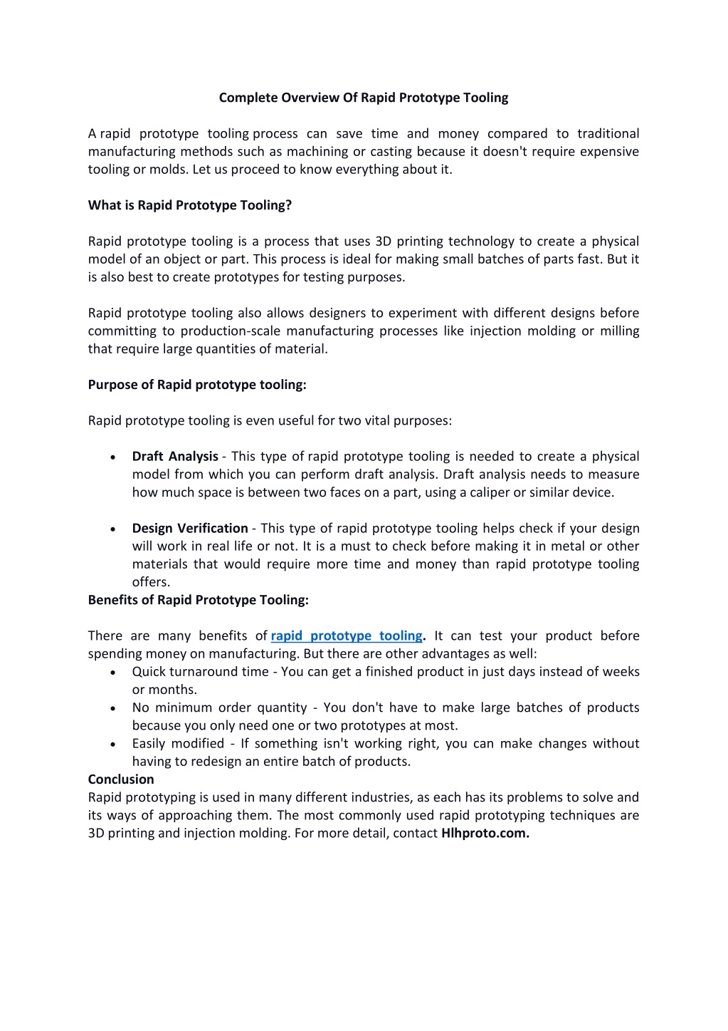 PPT - Complete Overview Of Rapid Prototype Tooling PowerPoint ...