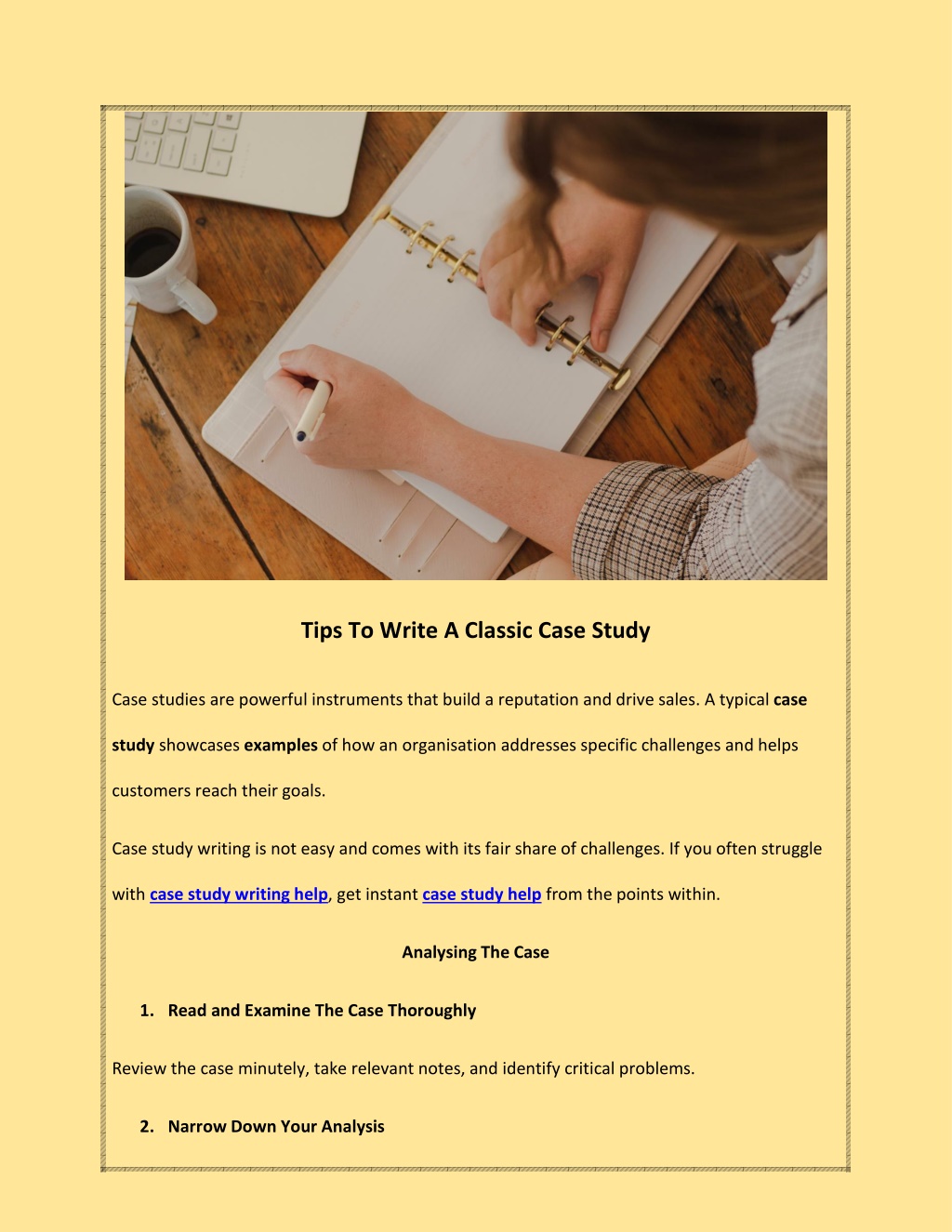 PPT - Tips To Write A Classic Case Study PowerPoint Presentation, free ...