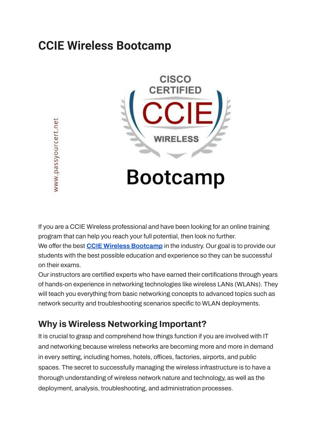 PPT - CCIE Wireless Bootcamp PowerPoint Presentation, free download - ID:11477621