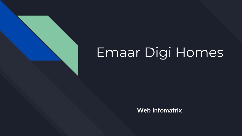 PPT - Emaar Digi Homes PowerPoint Presentation, free download - ID:11477952