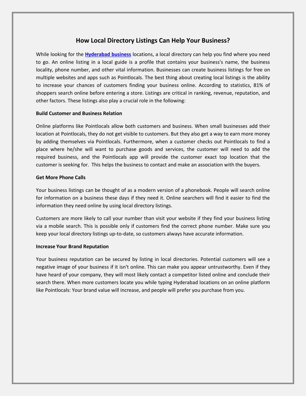 PPT - How Local Directory Listings Can Help Your Business PowerPoint ...