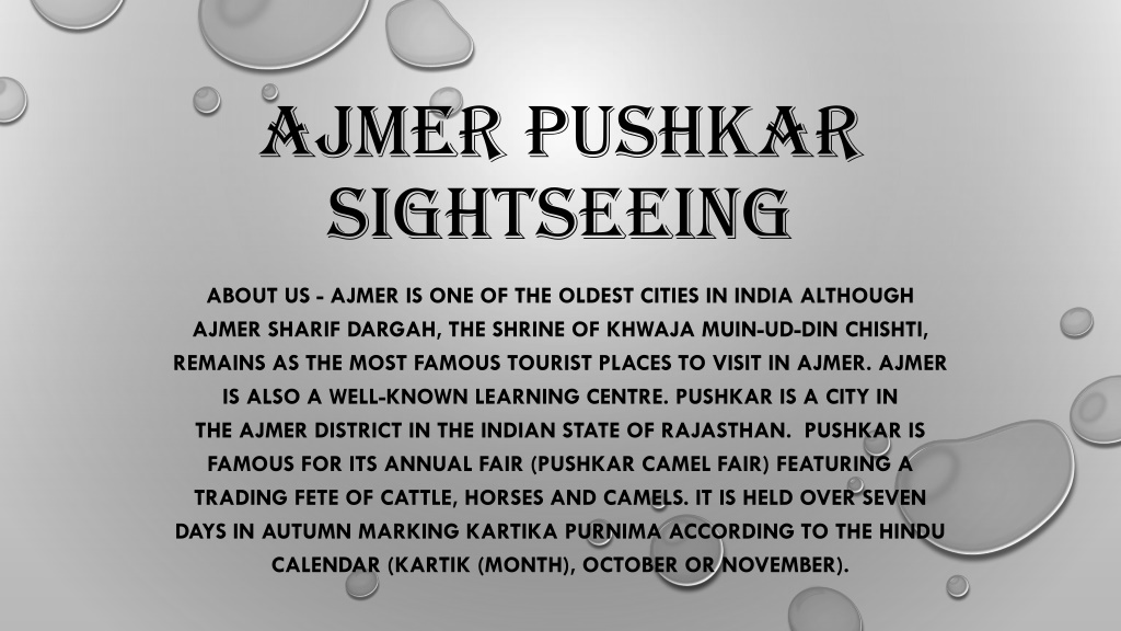 PPT - Ajmer Pushkar Sightseeing PowerPoint Presentation, free download - ID:11478707