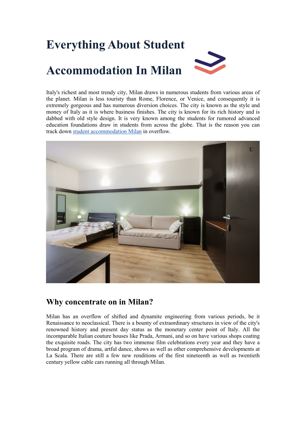 PPT - Everything About Student Accommodation In Milan PowerPoint Presentation - ID:11479554