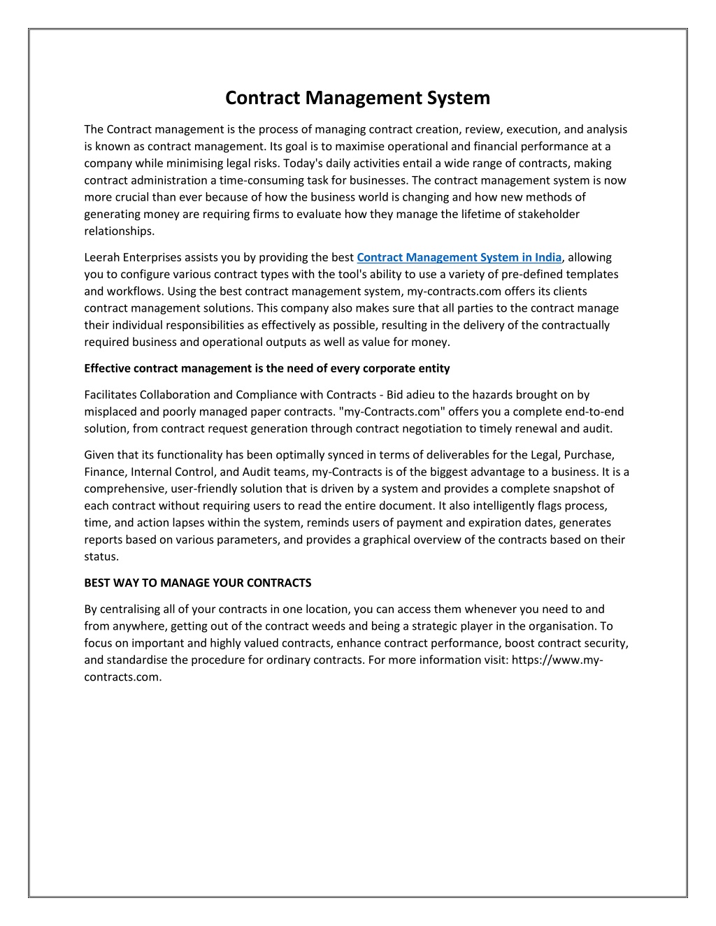 PPT - Contract Management System PowerPoint Presentation, free download ...