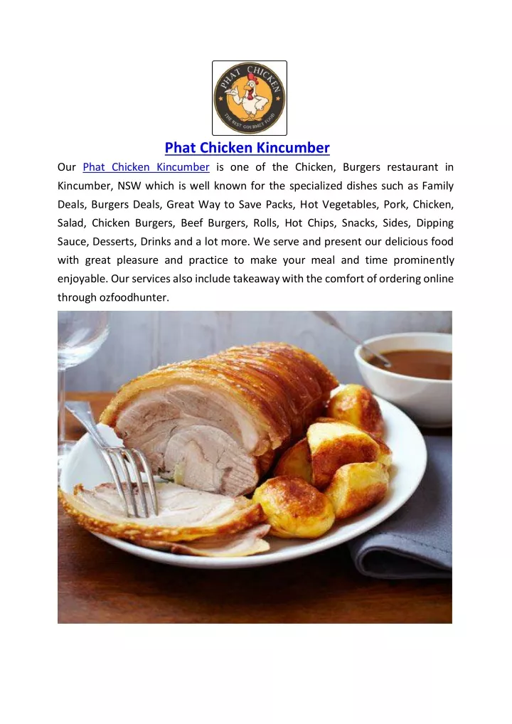 PPT - 5% off - Phat Chicken Kincumber Takeaway Menu, NSW PowerPoint ...