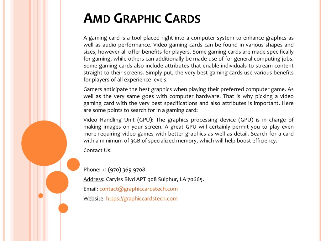PPT - Amd Graphic Cards PowerPoint Presentation, free download - ID ...