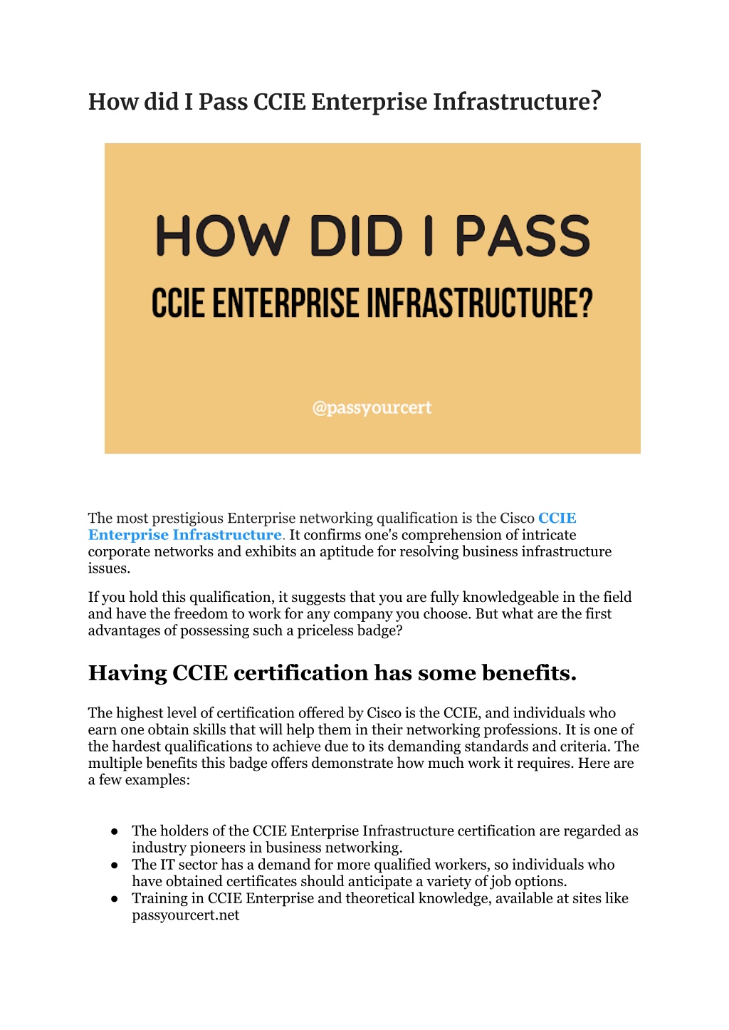 PPT - How did I Pass CCIE Enterprise Infrastructure? PowerPoint ...
