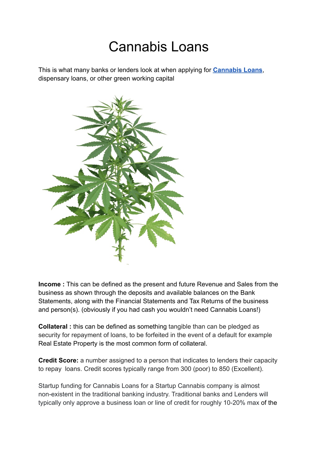 PPT - Cannabis Loans PowerPoint Presentation, free download - ID:11488782