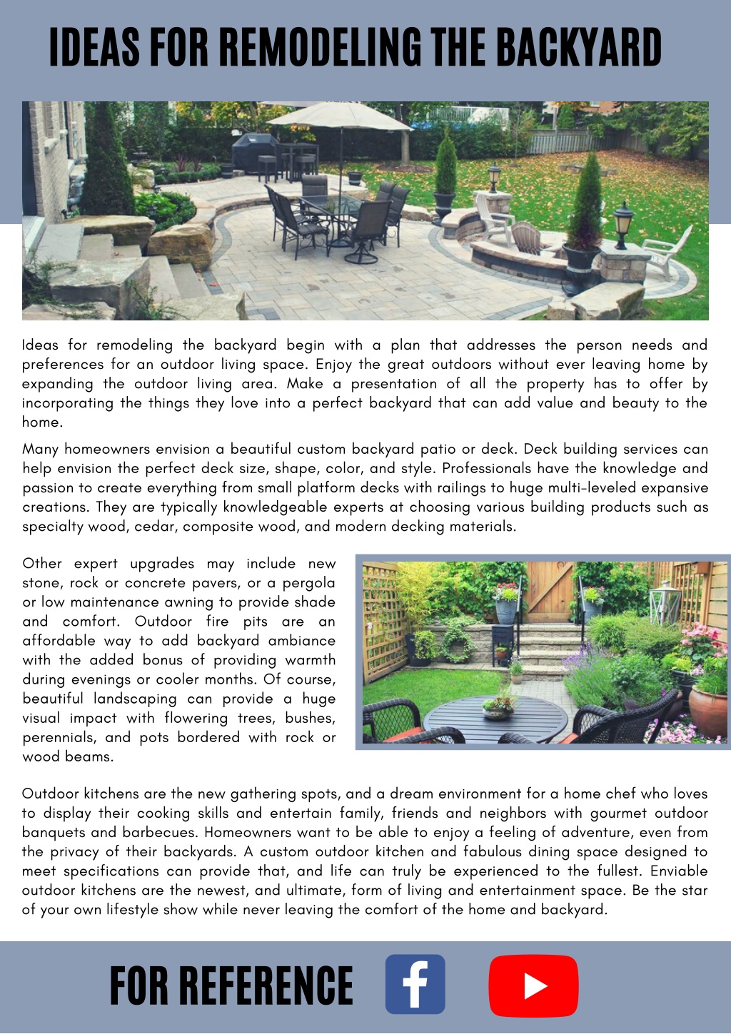 PPT - Ideas for Remodeling the Backyard PowerPoint Presentation, free ...