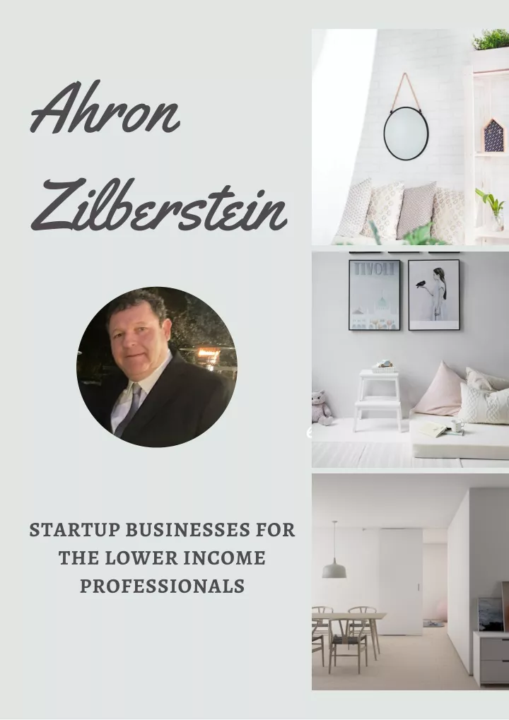 PPT - Ahron Zilberstein - Startup Businesses for the Lower Income ...