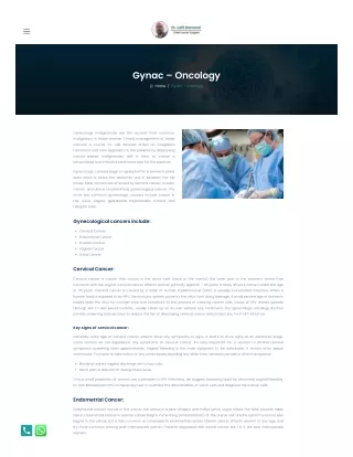 PPT - Gynac Oncology - Dr Lalit Banswal- Surgical Oncologist-Thoracic ...