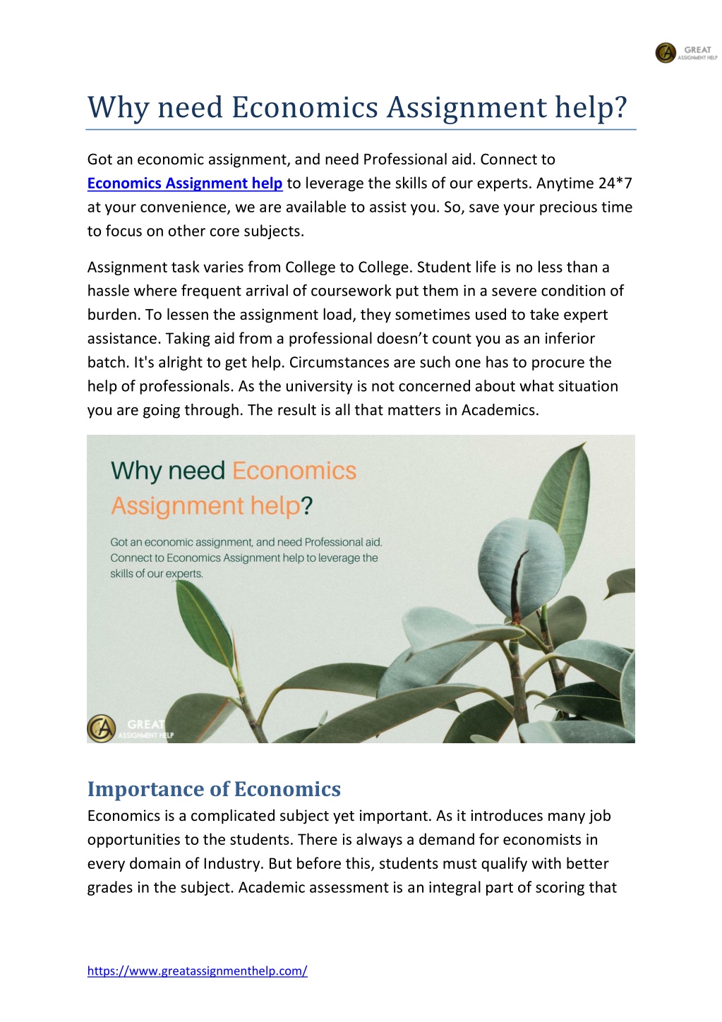 PPT - Why need Economics Assignment help PowerPoint Presentation, free ...