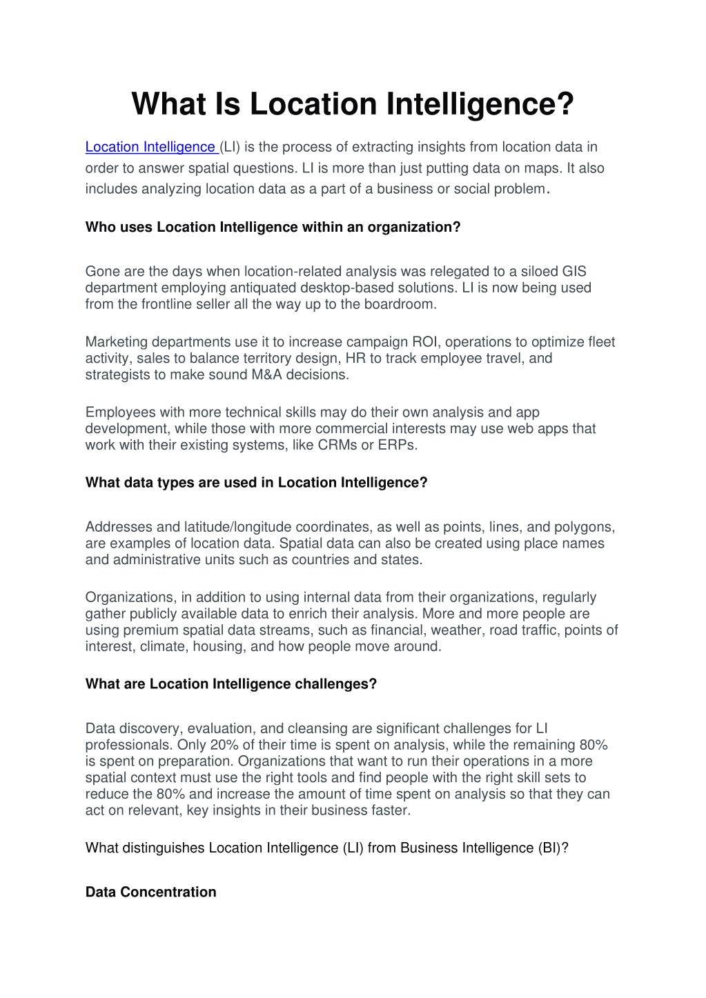 PPT - What Is Location Intelligence PowerPoint Presentation, free ...