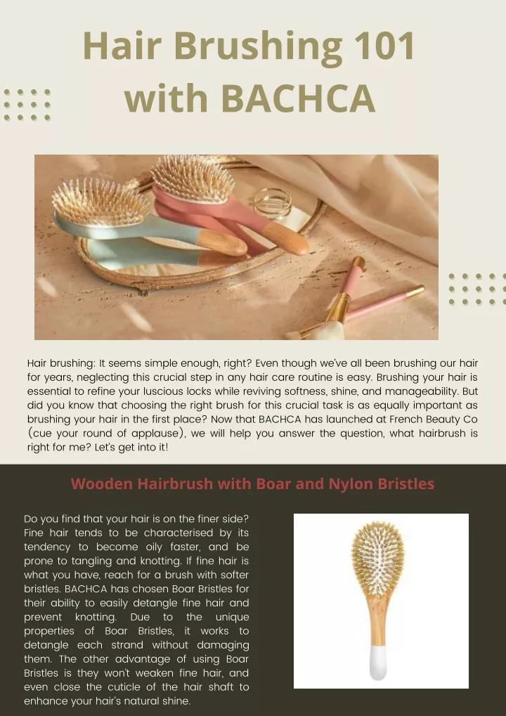 PPT - Hair Brushing 101 with BACHCA PowerPoint Presentation, free ...
