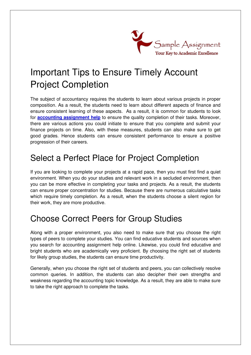PPT - Important Tips to Ensure Timely Account Project Completion ...