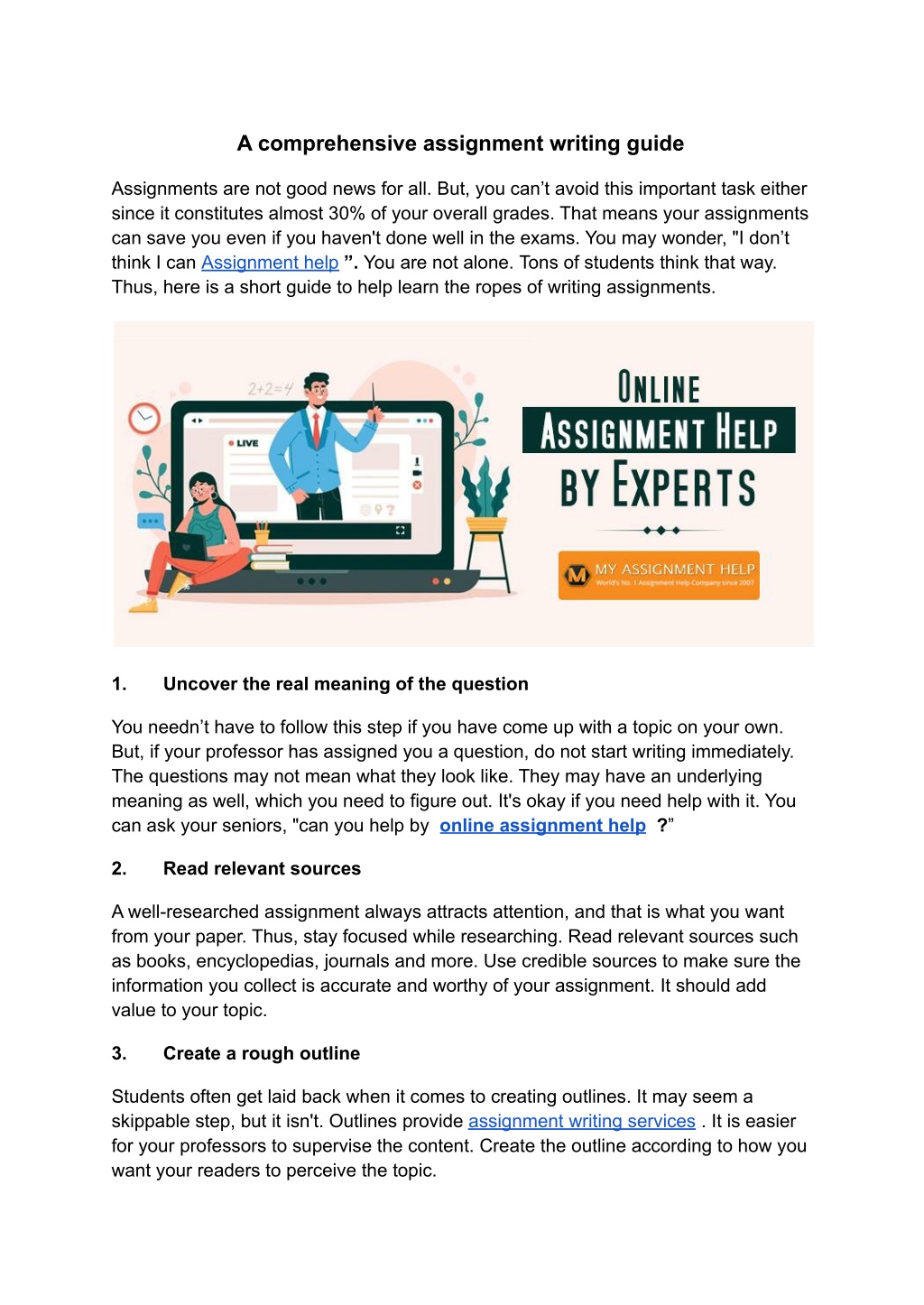 PPT - A comprehensive assignment writing guide PowerPoint Presentation ...