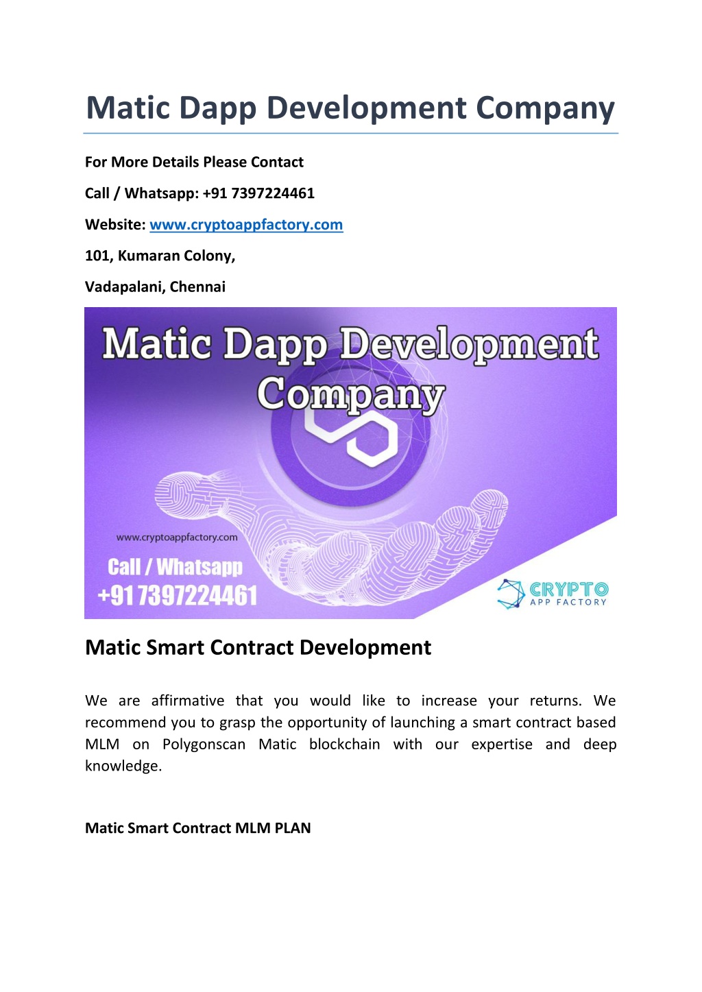 PPT - Matic Dapp development company PowerPoint Presentation, free ...