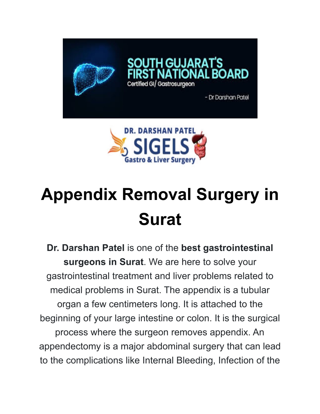 PPT - Appendix Removal Surgery PowerPoint Presentation, free download ...
