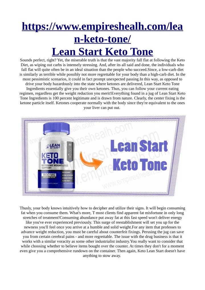 PPT - https://www.empireshealh.com/lean-keto-tone/ PowerPoint ...