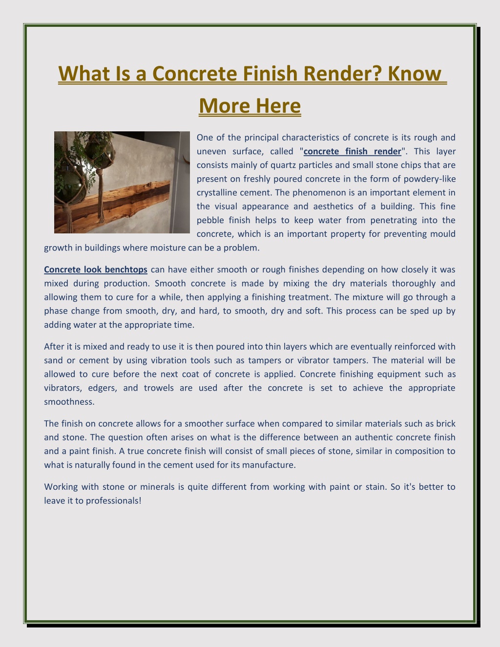 PPT - What Is a Concrete Finish Render Know More Here PowerPoint ...