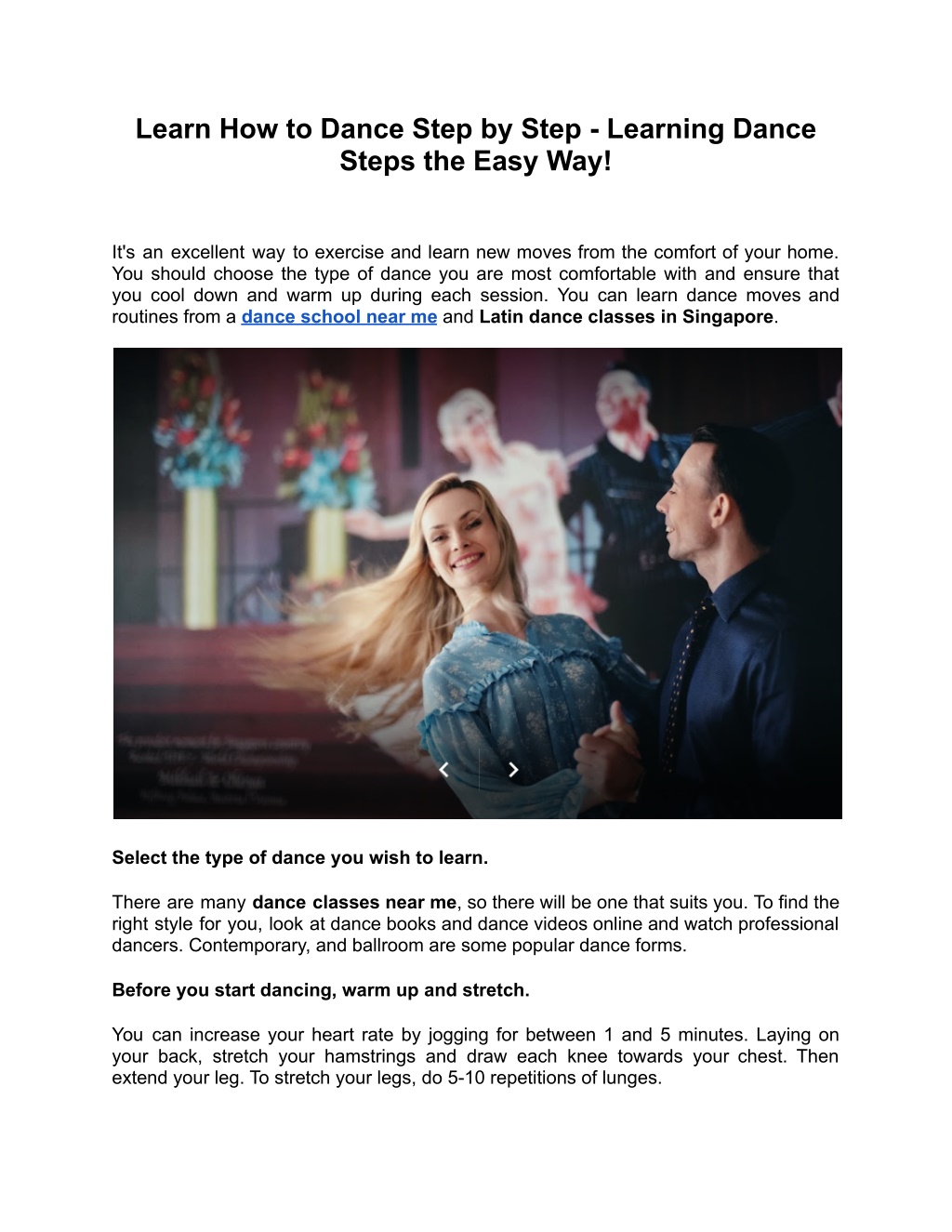 PPT - Learn How to Dance Step by Step - Learning Dance Steps the Easy ...